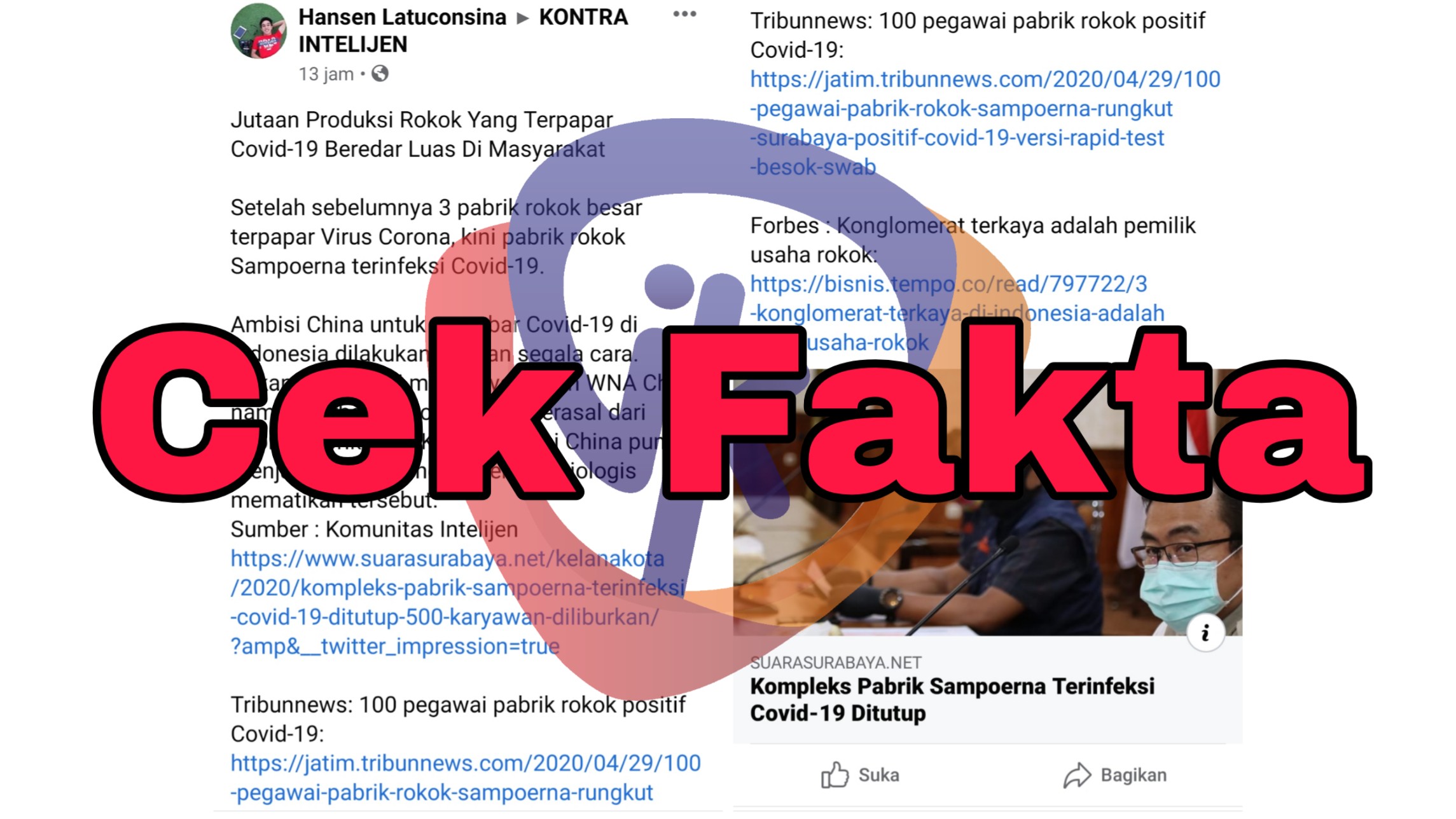 Cek Fakta: Jutaan Rokok Sampoerna Terpapar COVID-19 Beredar di ...