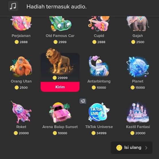 Mau Nge-gift di TikTok? Berikut Harga Terbarunya, Paling Murah Rp250 - Laman 3 dari 3 - Inikepri.com